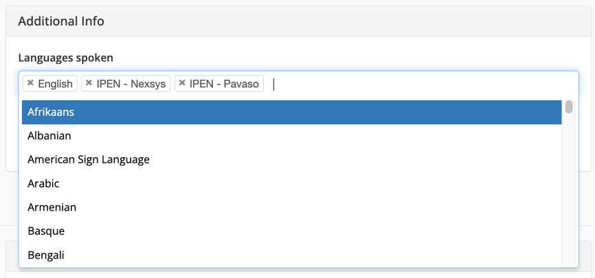 Add Your Languages and Additional Certifications